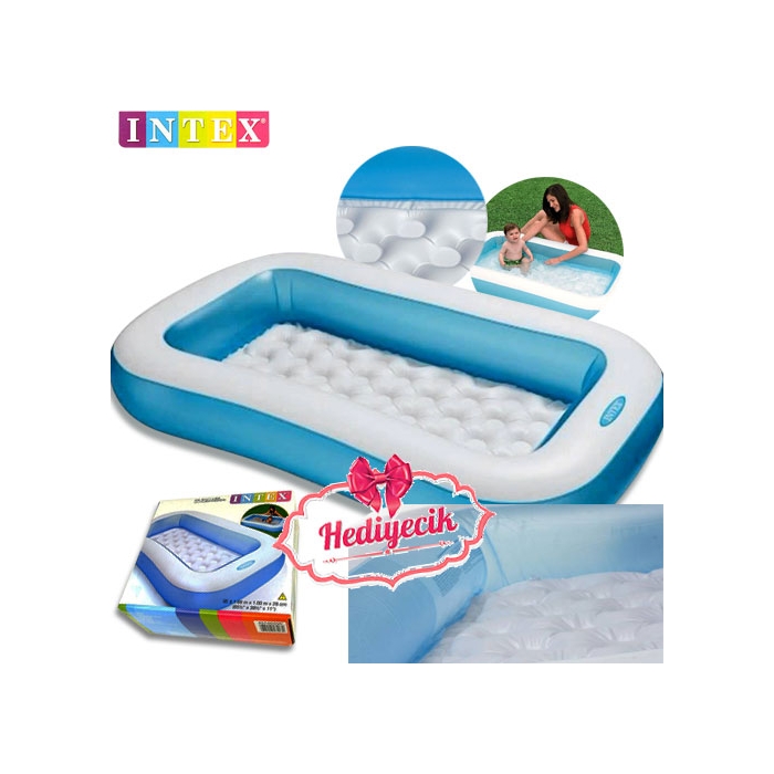 İntex 57403 Yumuşak Tabanlı Kare Şişme Havuz Dolu Kaydırak Fiyatları En ...