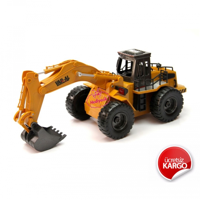 Uzaktan kumandalı Oyuncak Kepçe Şarjlı 2.4Ghz Kepce ve Kazıcı Metal