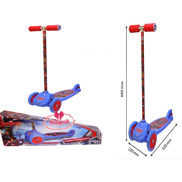 3 Tekerlekli Scooter Frenli - MARVEL - Avengers Twıstable Scooter 3 Teker