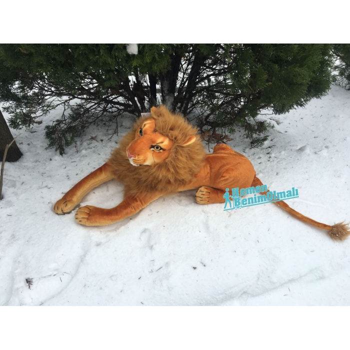 Oyuncak Aslan Peluş Ormanlar Kralı Aslan 90 cm Fiyatları Hediyecik.com'da