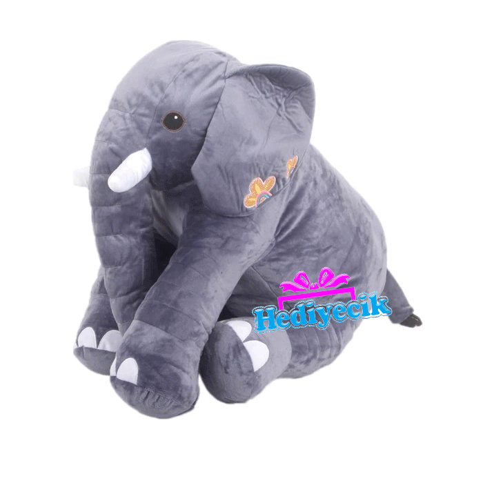 Peluş Fil - Selay Oyuncak - Peluş Oyuncak Uyku Arkadaşım Fil 55 Cm