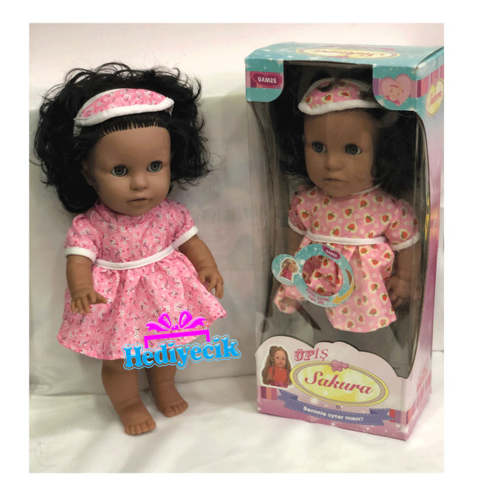 Oyuncak bebek Oynar Gözlü Konuşan Zenci Sakura Bebek 35 cm Çeşitleri En ...