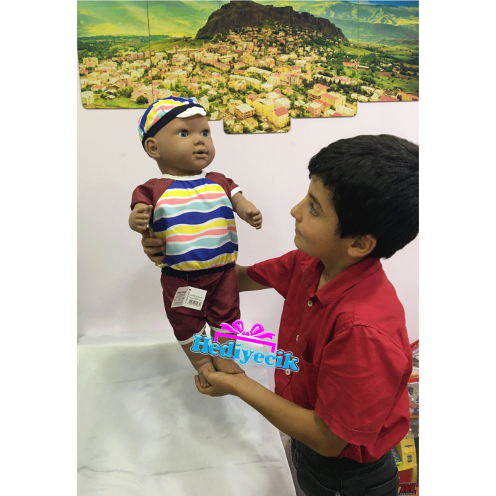 Türkçe Konuşan Oyuncak Kel Zenci Et Bebek Serra 60 Cm Hediyecik.com'da ...