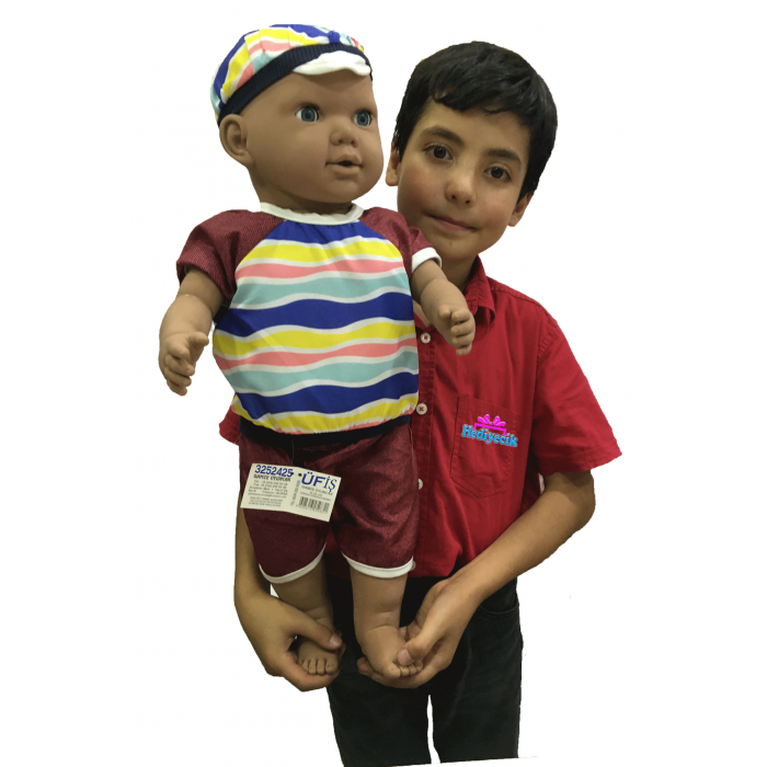 Türkçe Konuşan Oyuncak Kel Zenci Et Bebek Serra 60 Cm Hediyecik.com'da ...
