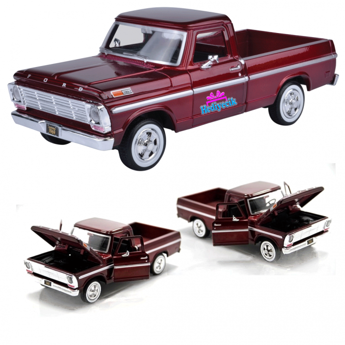 Motormax 1:24 1969 Bordo Ford F-100 Pickup Model Araba Çeşitleri En ...