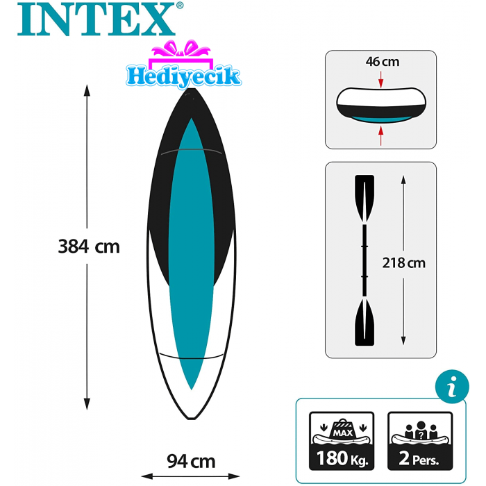 İntex 68309 Excursion Pro Şişme Kano Fiyatları En Uygun İndirimleriyle ...