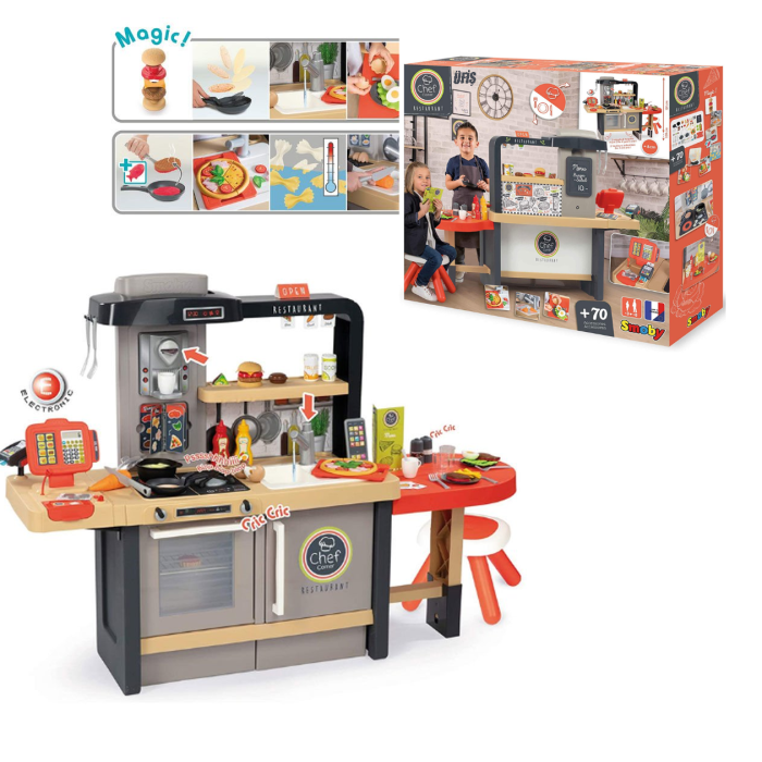 Smoby Chef Restaurant Oyuncak Mutfak 70 Parça Set Fiyatları En Uygun ...