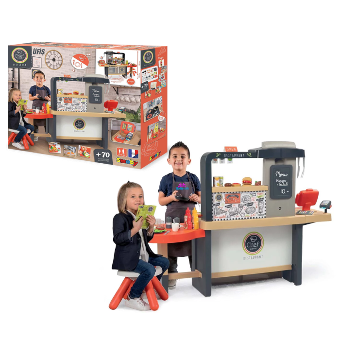 Smoby Chef Restaurant Oyuncak Mutfak 70 Parça Set Fiyatları En Uygun ...