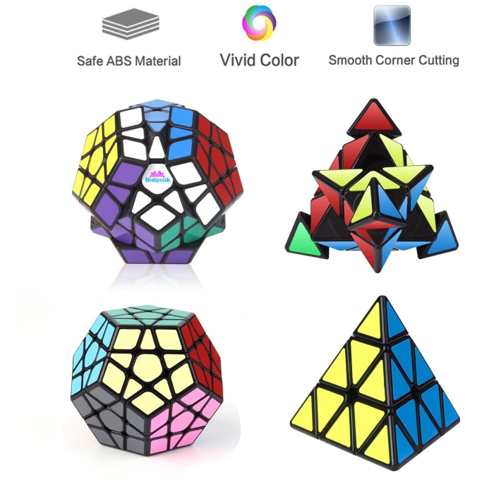 Speed Pyraminx Megaminx 2'li Zeka Küpü Rubik Küp Set