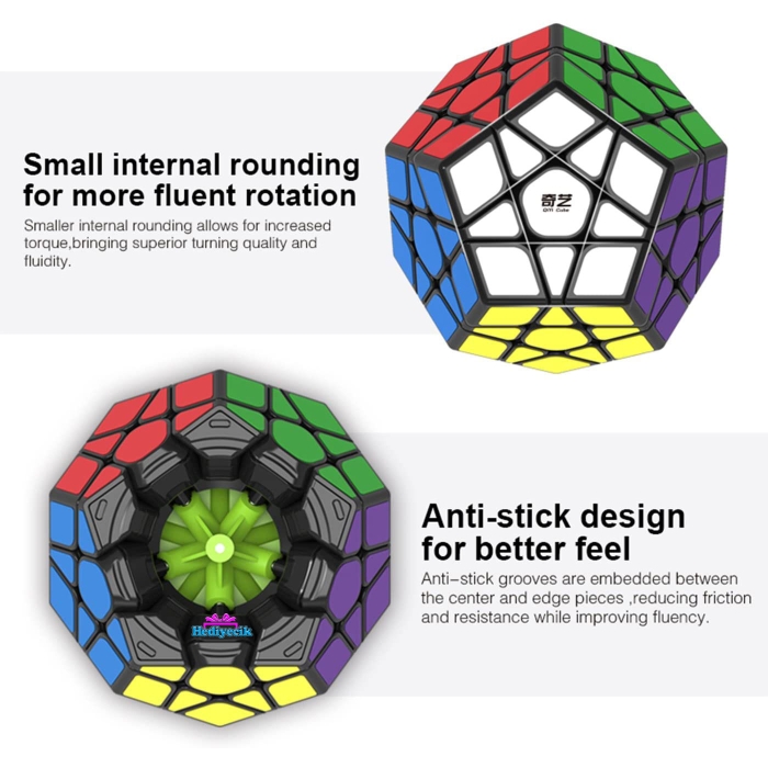 Speed Pyraminx Megaminx 2'li Zeka Küpü Rubik Küp Set