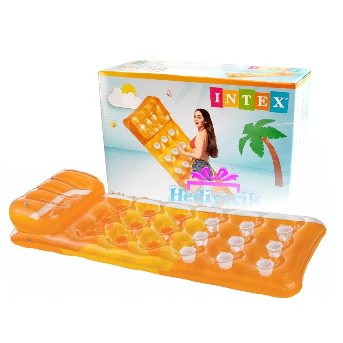 Deniz Yatakları - İntex - İntex 58890 Şeffaf Renkli Bardaklı Şişme ...