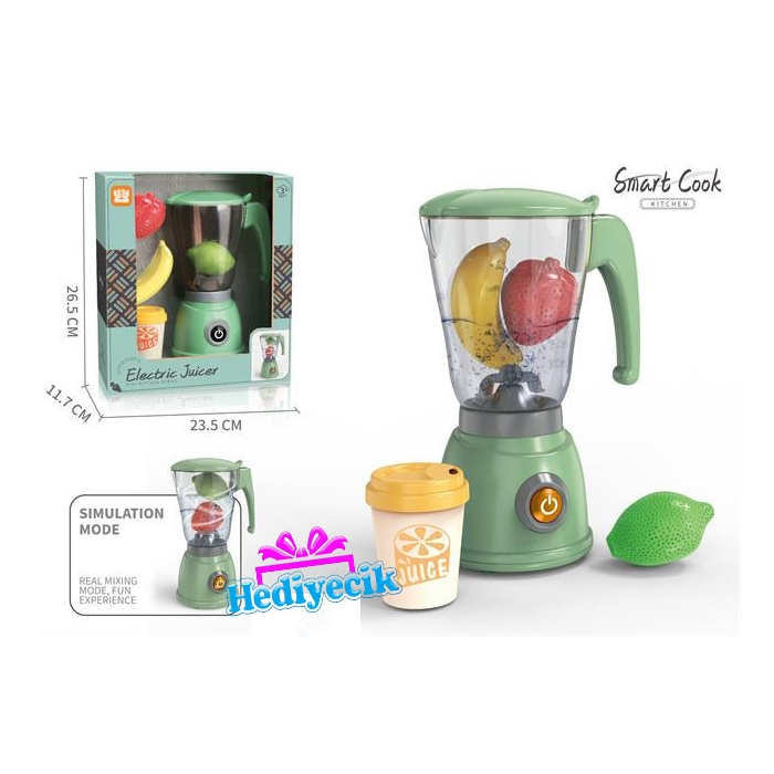 Little Chef Sesli ve Işıklı Elektrikli Meyve Sıkacağı Seti Blender LD ...