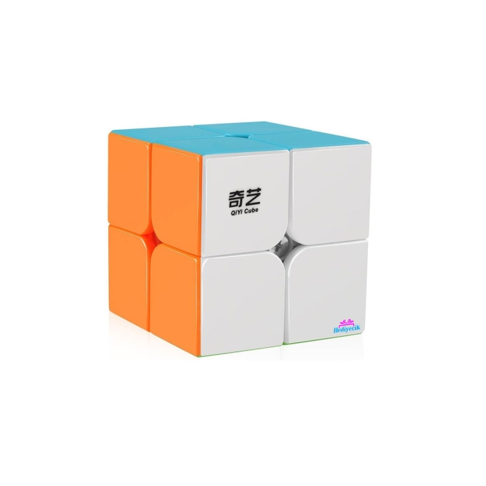 Qiyi Qidi 2x2 Stickerless Zeka Küpü Akıl Küpü Rubik Küp Hızlı Zeka Küpü
