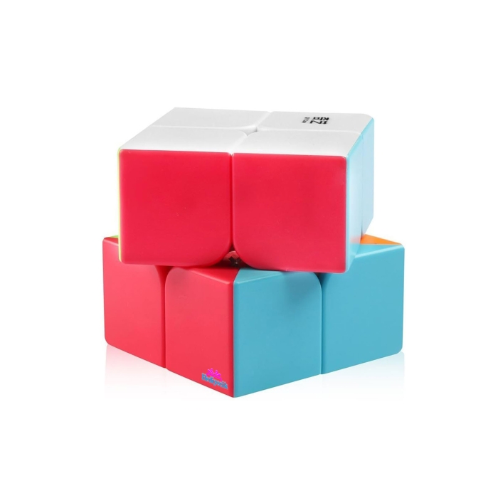 Qiyi Qidi 2x2 Stickerless Zeka Küpü Akıl Küpü Rubik Küp Hızlı Zeka Küpü