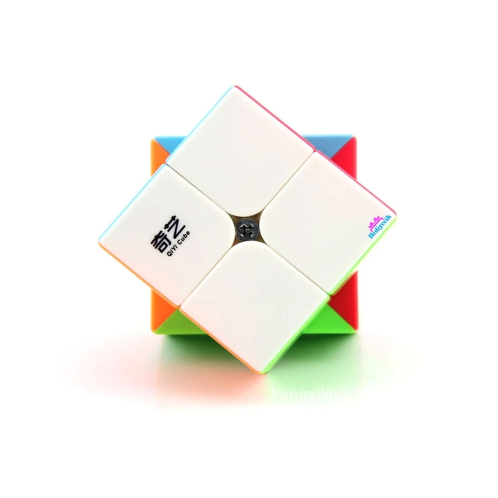 Qiyi Qidi 2x2 Stickerless Zeka Küpü Akıl Küpü Rubik Küp Hızlı Zeka Küpü