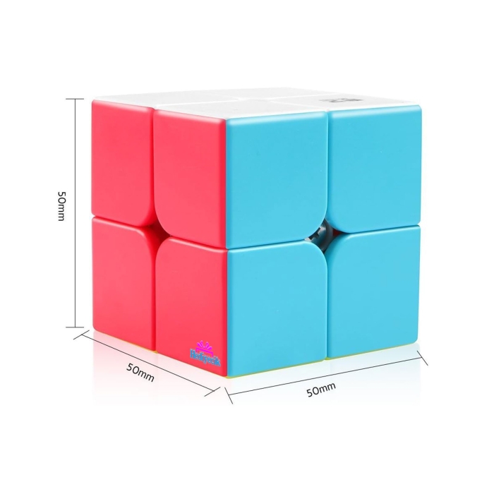Qiyi Qidi 2x2 Stickerless Zeka Küpü Akıl Küpü Rubik Küp Hızlı Zeka Küpü