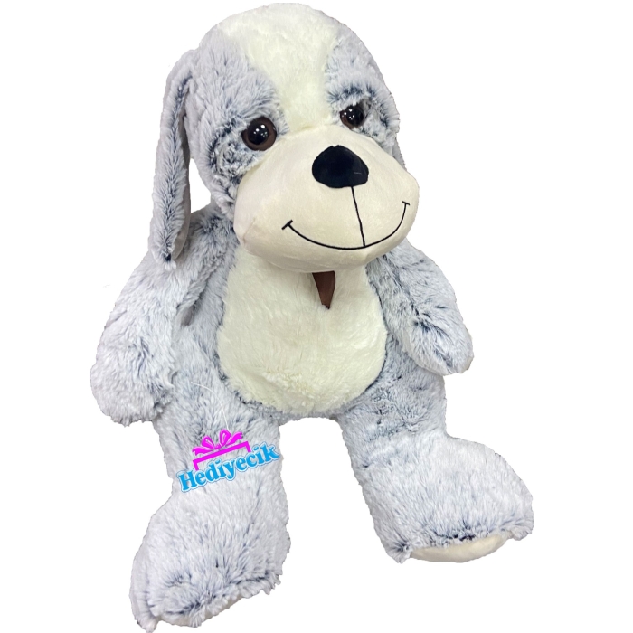 Sevimli Peluş Köpek Boz Renk 75 CM PL62344 Çeşitleri En Ucu Fiyata ...