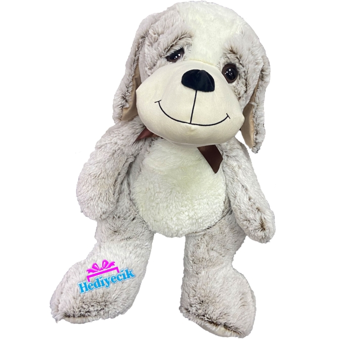 Sevimli Peluş Köpek Boz Renk 75 CM PL62344 Çeşitleri En Ucu Fiyata ...