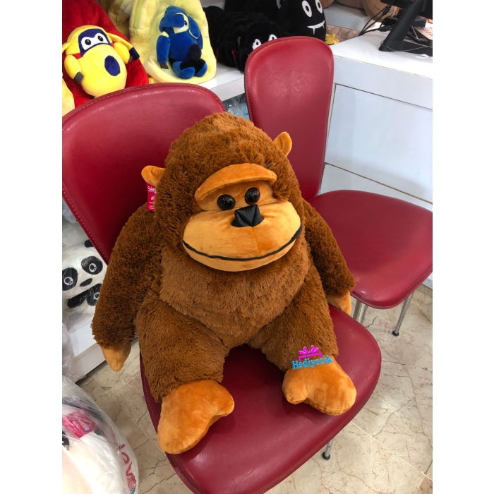 Peluş Maymun-Goril-Kanguru-Zurafa - Selay Oyuncak - Pelüş Goril Oyuncak 70 Cm-Ücretsiz Hızlı Kargo