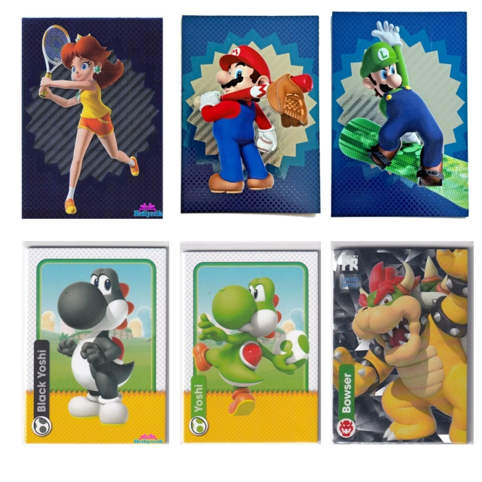 Panini Süper Mario Oyun Kartları Trading Card 30 Paket (120 Kart)