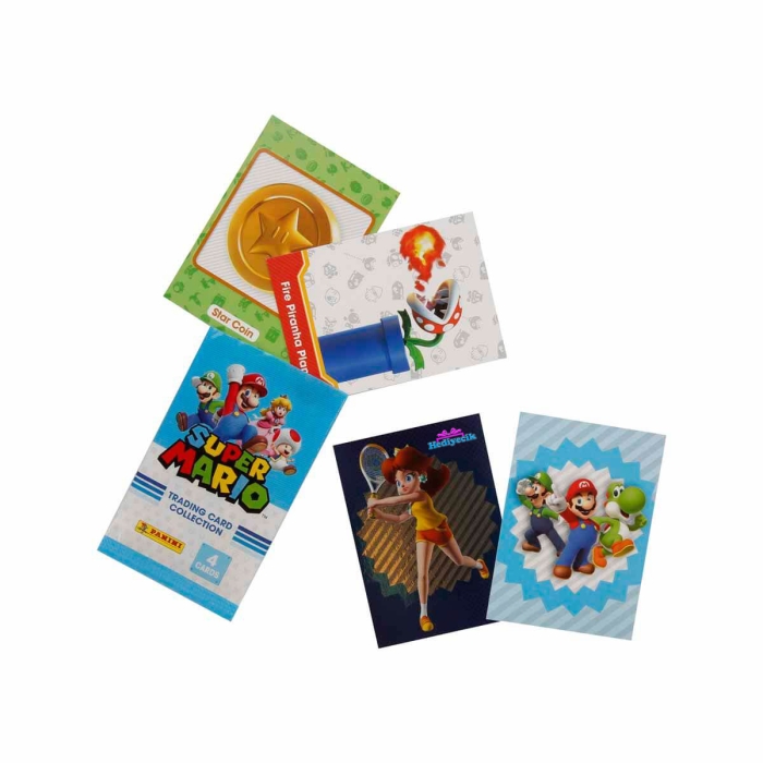 Panini Süper Mario Oyun Kartları Trading Card 30 Paket (120 Kart)